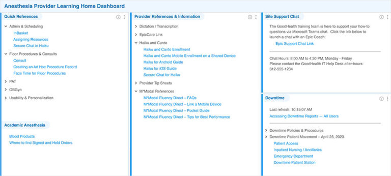 Optimizing Epic Learning Home Dashboards with uPerform