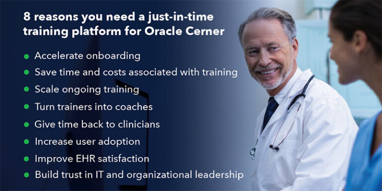 8 Reasons you need just-in-time training for Cerner Millennium